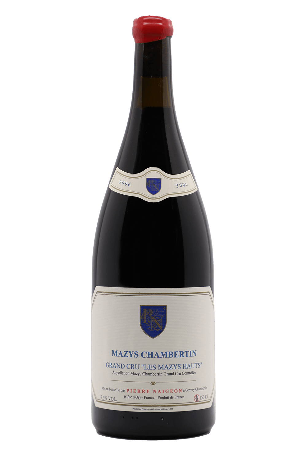2006 Domaine Pierre Naigeon Mazy Chambertin Grand Cru Vieilles Vignes ...