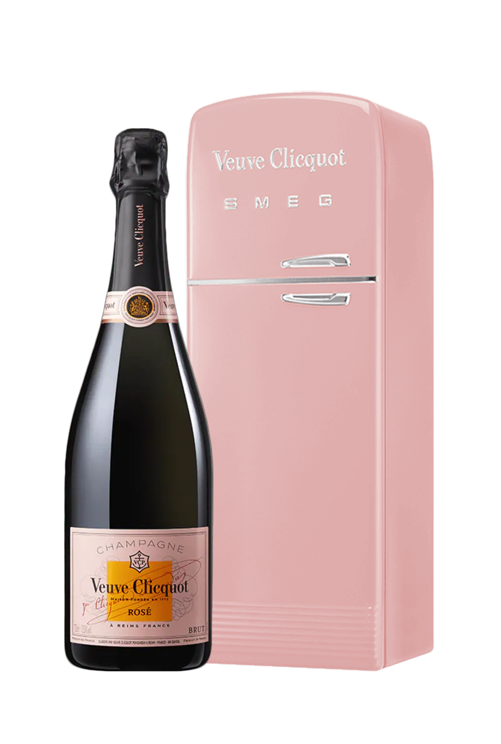 NV Veuve Clicquot Ponsardin VCP Rose Brut With The Fridge By Smeg Gift ...