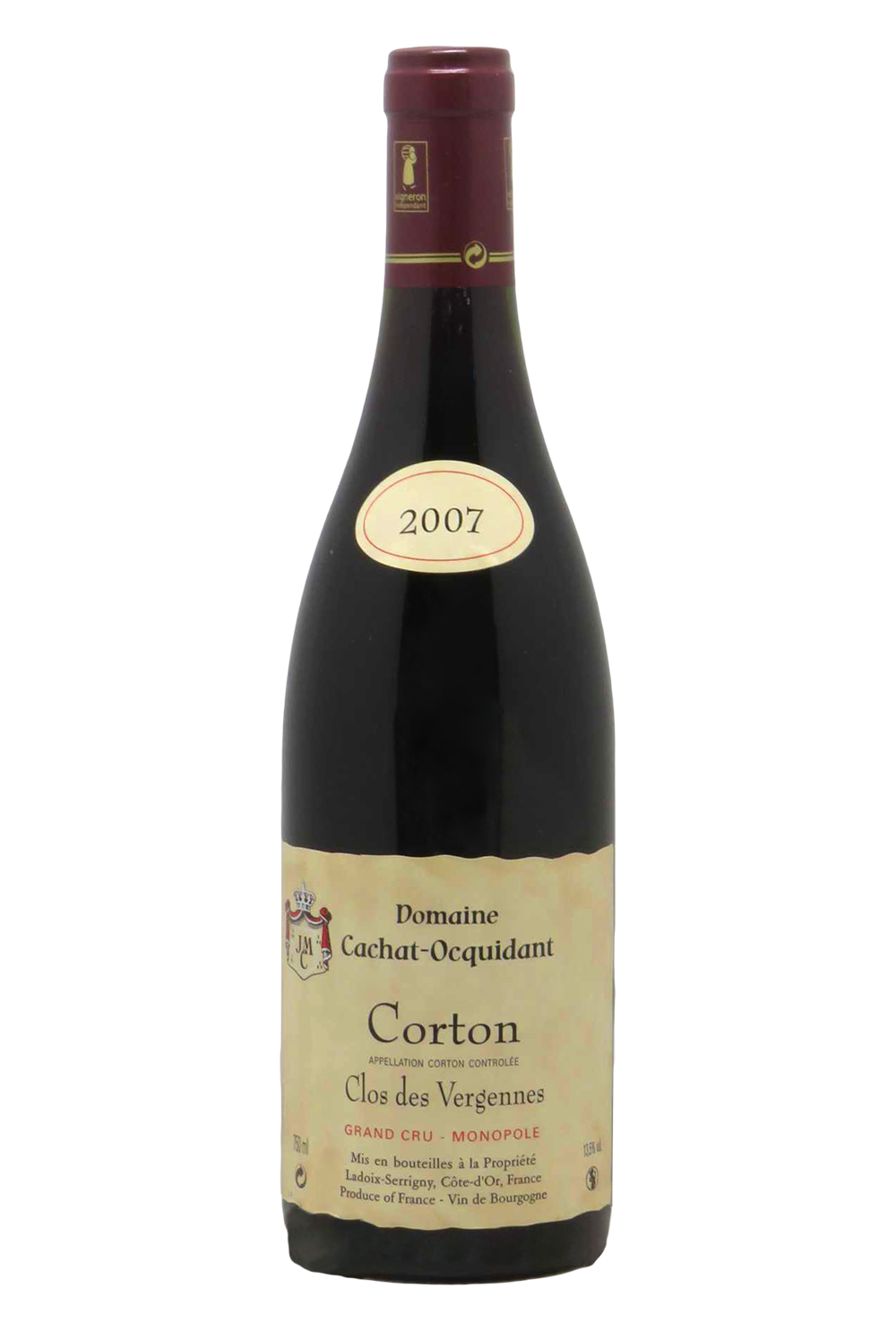 2007 Domaine Cachat-Ocquidant Corton Grand Cru Clos des Vergennes ...